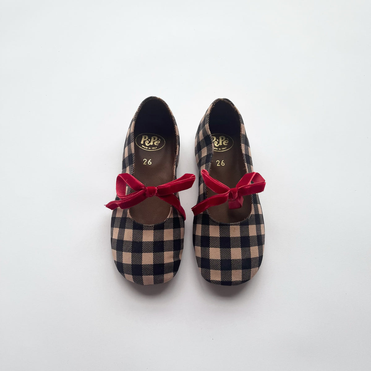 Pèpè Strap Shoes - Suede Schacchi - 24, 25, 26, 27, 28 – Rabbit Hall